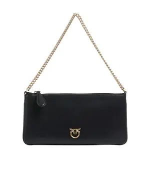 Pinko Zippered Shoulder Bag - Black