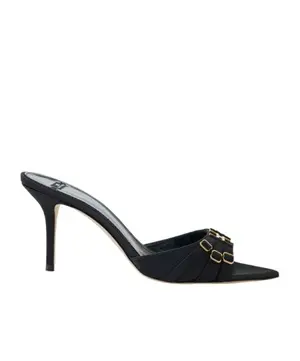 Elisabetta Franchi Buckled High-heeled Sandals - Black