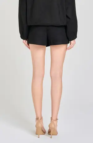 WAYF Parker Faux Wrap Skort - Black