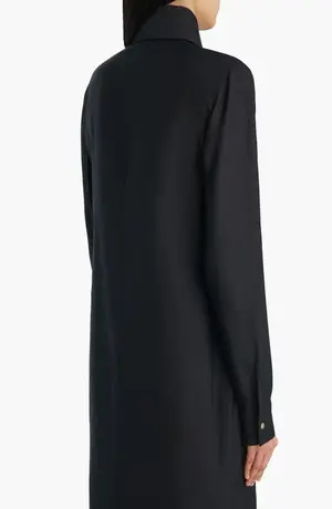 Khaite Ivanna Organza Midi Shirtdress
