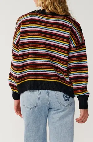 Rip Curl Surf Revival Jacquard Cardigan - Black/multi