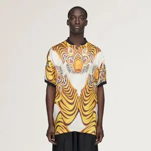 Adidas Y-3 Yellow Satin Graphic Jersey - Multicolor