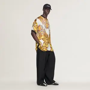 Adidas Y-3 Yellow Satin Graphic Jersey