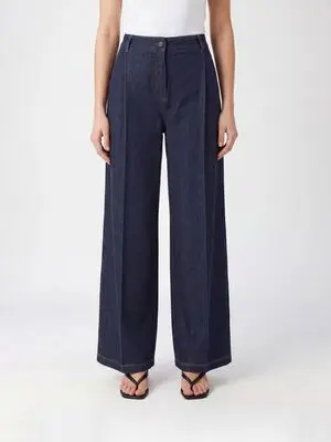 Max Mara Wide-leg Denim Trousers - Blue
