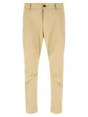 Dsquared2 Sexy Cargo" Stretch Cotton Drill Trousers - Cream