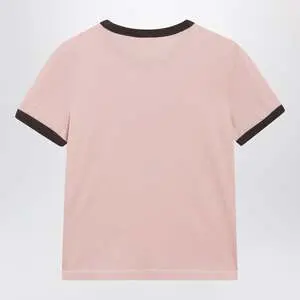 Chloé Cotton T-shirt With Graphic Logo - Pink