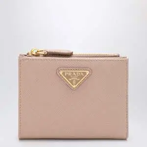 Prada Powder Saffiano Leather Wallet - Pink