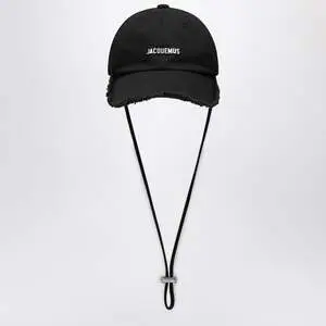 Jacquemus Cotton Baseball Cap - Black