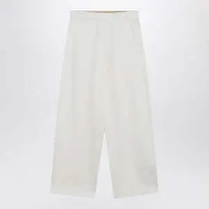 Max Mara Silk Blend Trousers - White