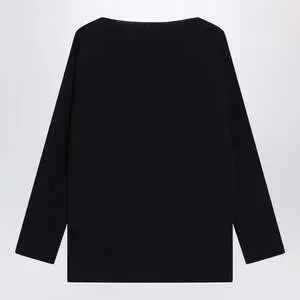 Miu Miu Virgin Wool Sweater With Logo Intarsia