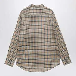 Burberry Beige Check Cotton Shirt