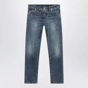 Dolce & Gabbana Slim-fit Dark Washed Denim Jeans - Blue
