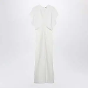 TOTEME TOTEME Fluid Viscose Satin Midi Dress White