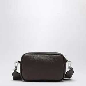 Loewe Small Pebble Crossbody Bag In Chocolate Grained Leather - Brown