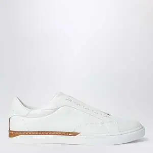 Fendi City Low-top Sneakers In Leather - White