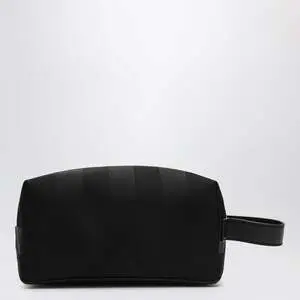 Fendi Lui Beauty Case In Pequin Nylon - Black