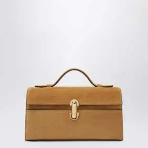 Savette Suede Symmetry Pouch - Cream