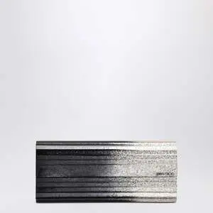 JIMMY CHOO Sweetie Degrade Glitter Fabric Clutch - Black