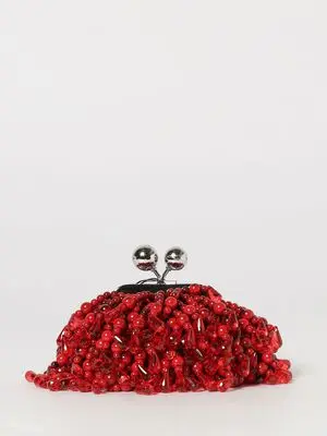 Max Mara Beaded Shoulder Bag - Red