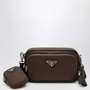 Prada Re-nylon Crossbody Bag - Brown