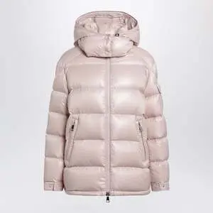 Moncler Maire Down Jacket In Nylon Laque - Pink