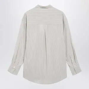 TOTEME Striped Viscose And Silk Blend Shirt - Multicolor