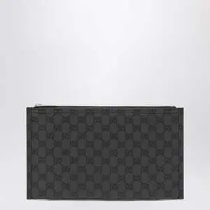 Gucci Medium Essence Classic Pouch In Gg Coated Canvas
