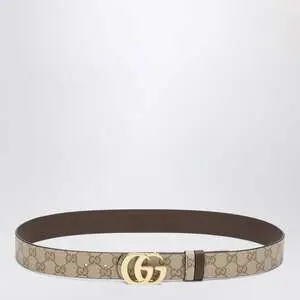 Gucci Gg Marmont Reversible Belt - Cream
