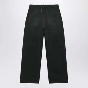MAISON MARGIELA Double-dyed Work Trousers In Cotton With Spots