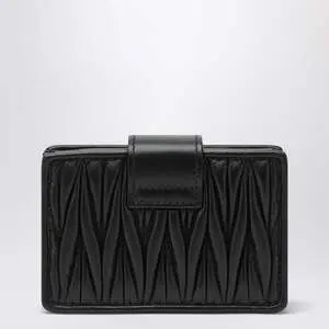 Miu Miu Card Holder In Matelasse Nappa Leather