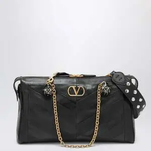 Valentino Garavani Leather Chevron Patchwork Bag