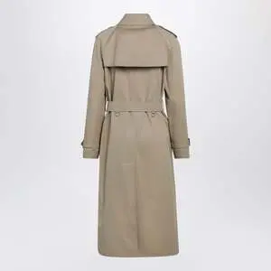 Burberry Long Cotton Gabardine Trench Coat