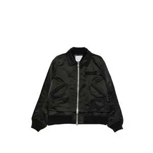 Sacai Satin Bomber Jacket - Black