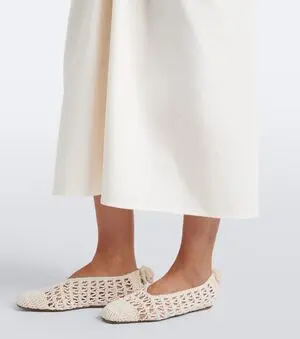 Magda Butrym Draped Cotton Maxi Skirt