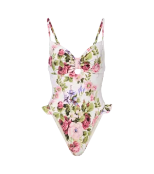 MONTCE Devin Floral Ruffled One Piece Swimsuit - Multicoloured