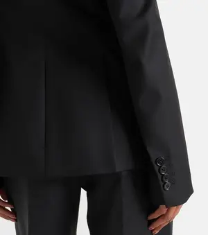 Alexander McQueen Embellished Single-breasted Wool Blazer