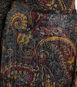 Etro Paisley Silk-blend Tiered Maxi Skirt - Multicoloured