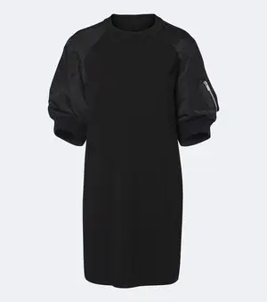 Sacai Cotton Minidress - Black