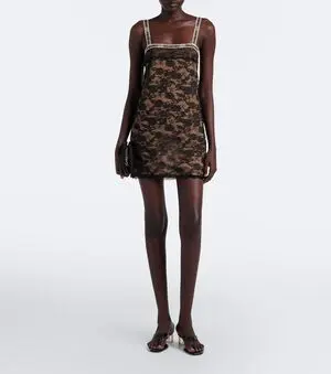 Saint Laurent Lace Mini Dress