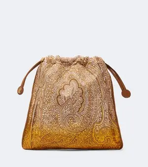 Etro Small Paisley Clutch - Beige