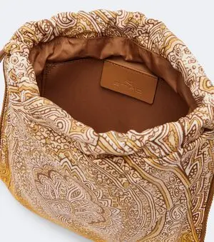 Etro Small Paisley Clutch - Beige