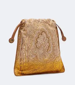 Etro Small Paisley Clutch - Beige