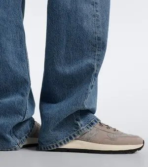 TOD'S Suede-trimmed Sneakers