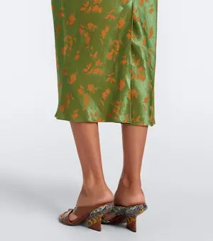 Dries Van Noten Floral Midi Skirt