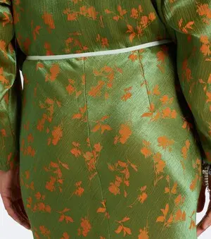 Dries Van Noten Floral Midi Skirt