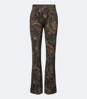 Etro Paisley Jacquard Flared Pants - Multicoloured