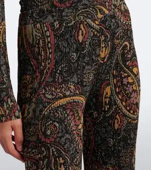 Etro Paisley Jacquard Flared Pants