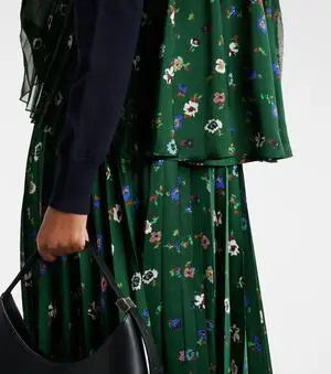 Sacai Floral Cotton Cardigan - Blue