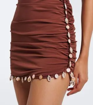 Christopher Esber Embellished Jersey Minidress