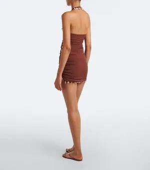 Christopher Esber Embellished Jersey Minidress